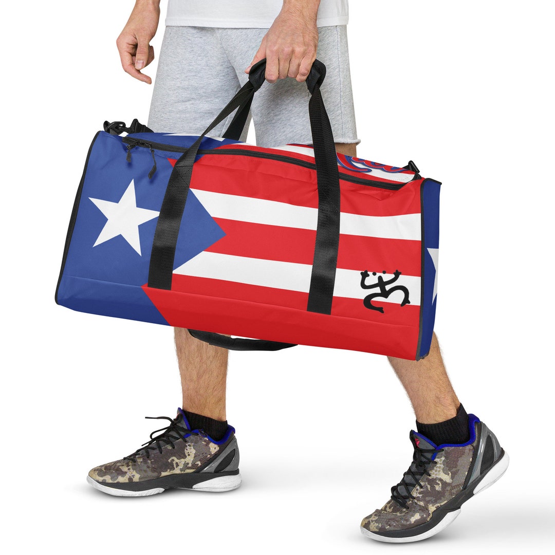 Puerto Rico Flag Duffle Bag, PR Flag Gym Bag, Bandera De Puerto Rico ...