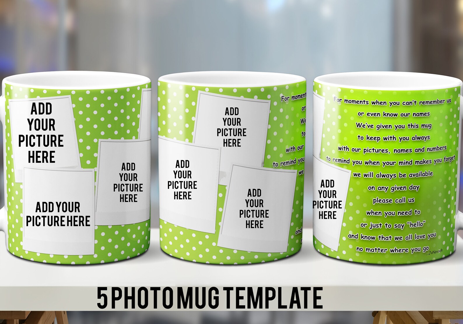 Memory Mug for Dementia/alzheimer's Sufferrers. 5 Photos Sublimation ...