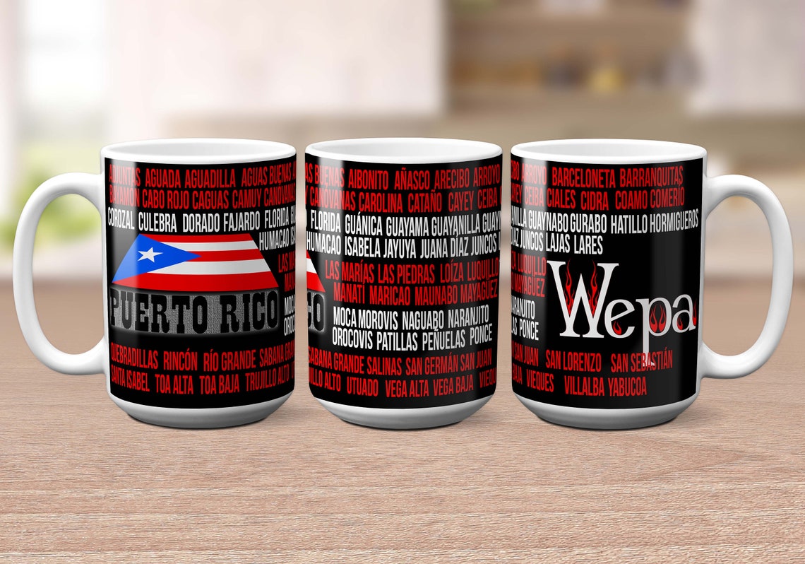 Puerto Rico Wepa Pueblos De Puerto Rico Plantillas Para - Etsy