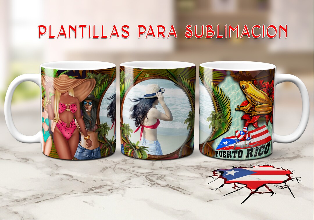 2 Sublimation Mug Templates Png, PNG File for Sublimation, Plantillas ...