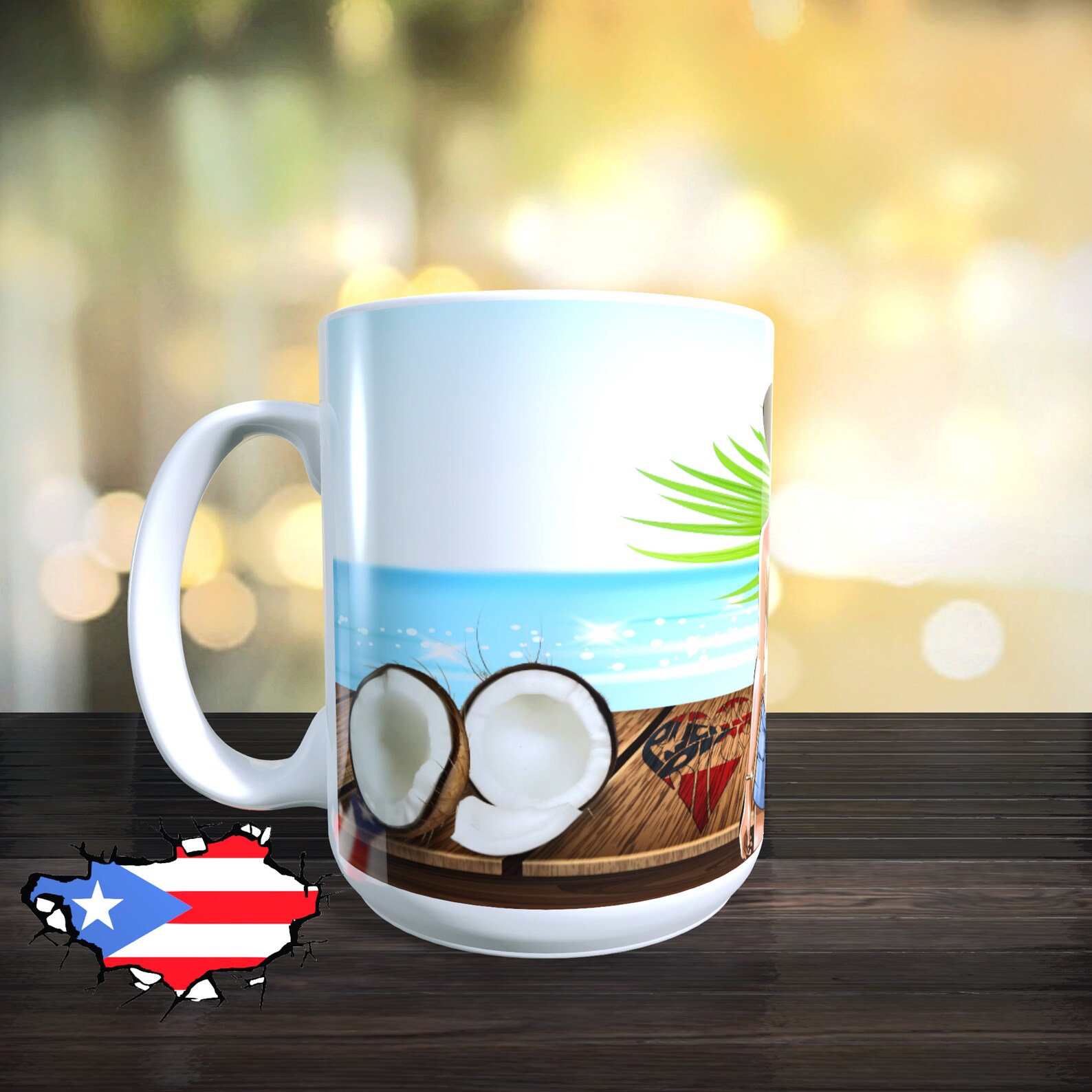 Puerto Rico Sublimation Mug Templates File for sublimation - Etsy España