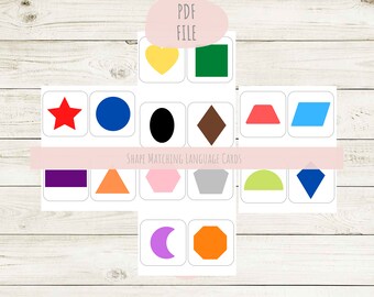 Places Matching Game Cards , Montessori Toddler Matching Game Cards for ...