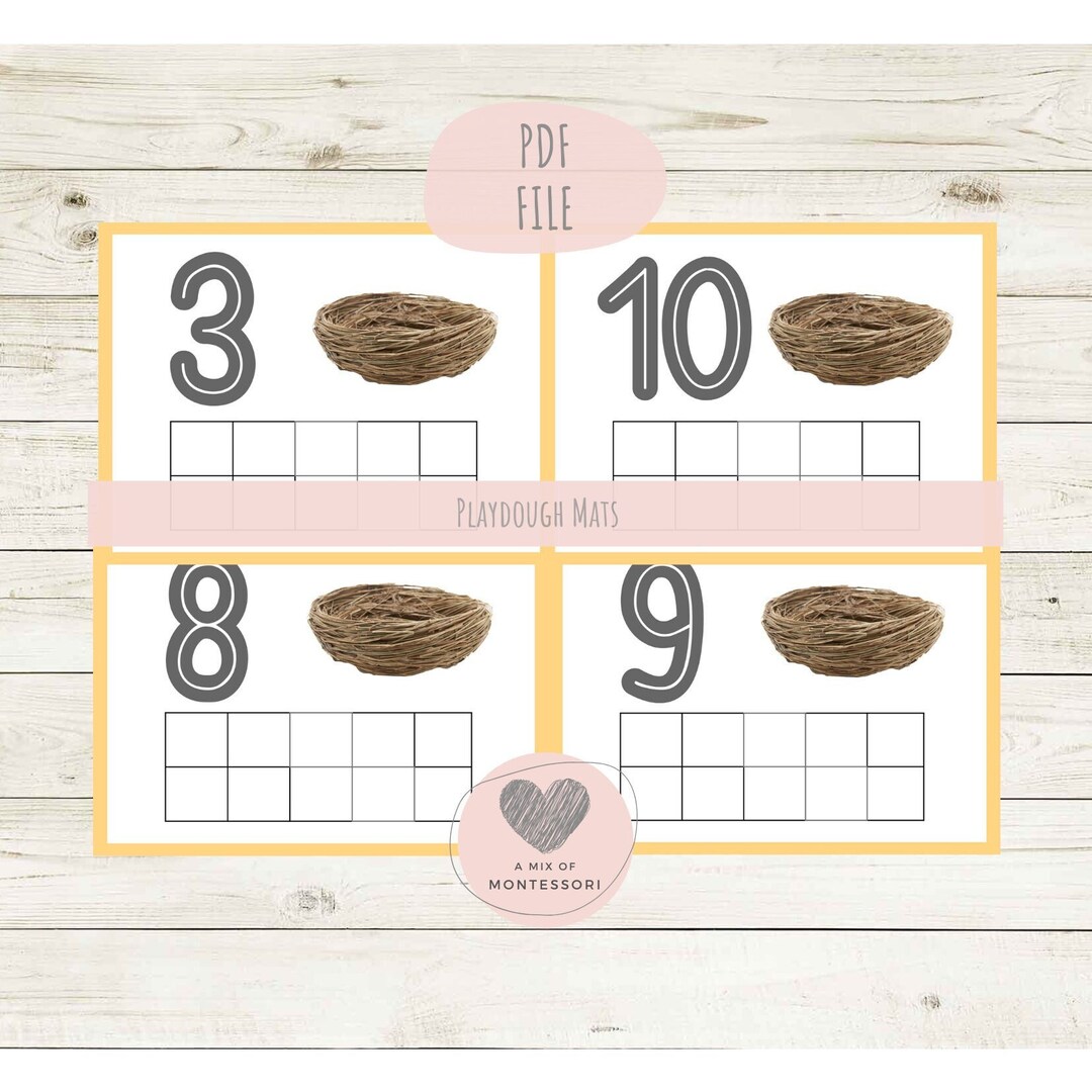 Spring Playdough Mat - Etsy