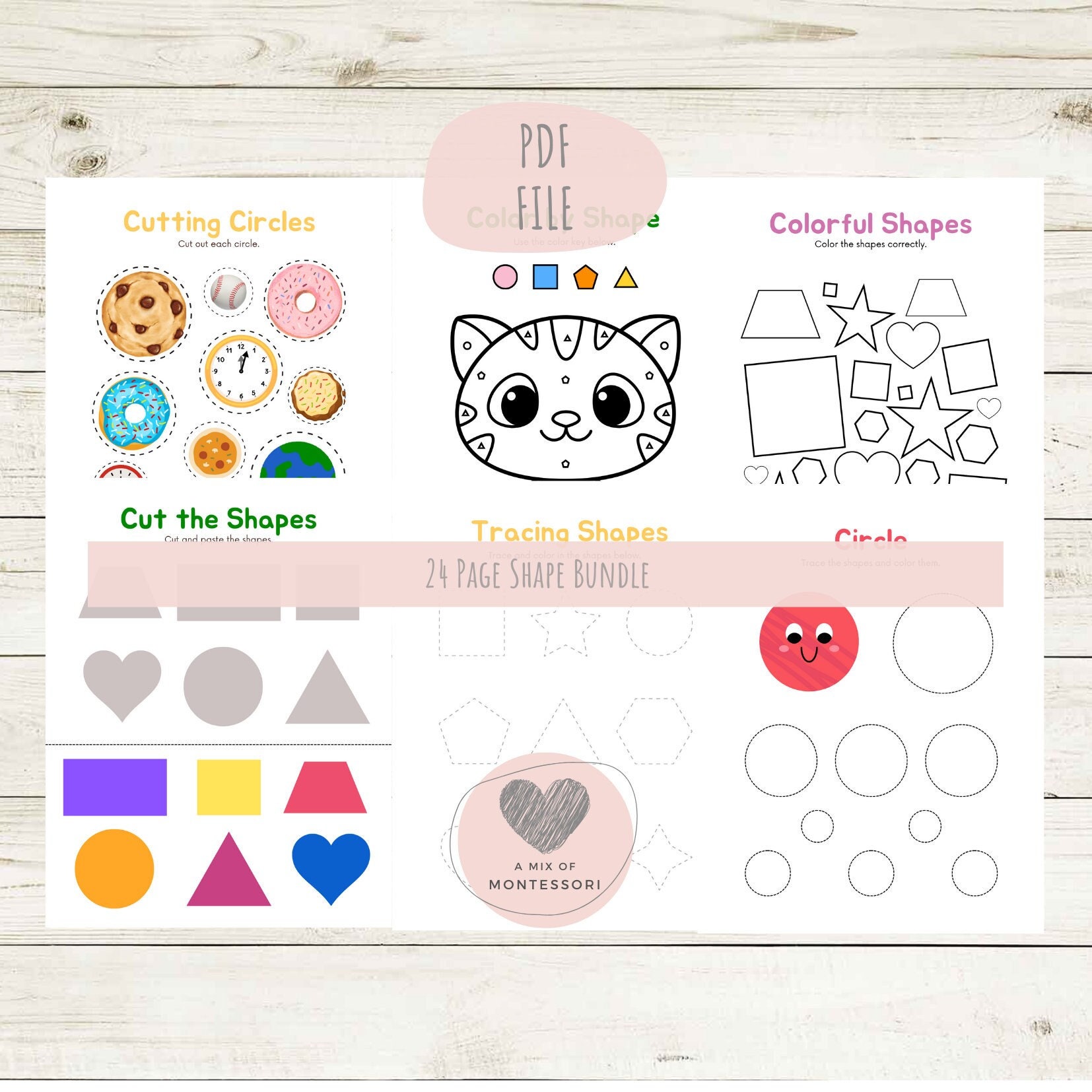 Preschool Kindergarten Shape Bundle - Etsy
