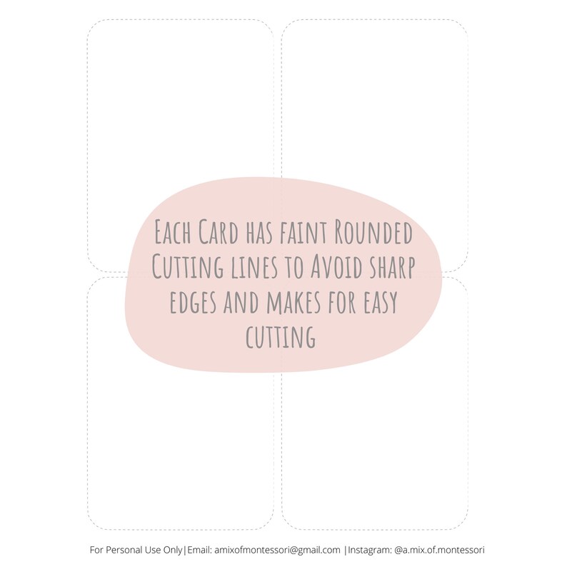 Nature Matching Cards for Safari Toobs Montessori Language - Etsy