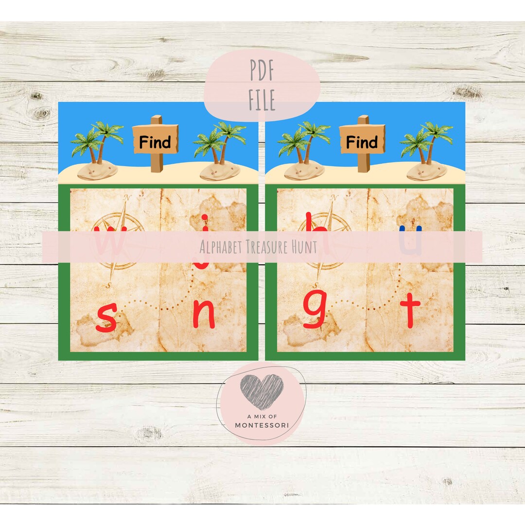 Pirate Letter Matching - Montessori Letters - Etsy