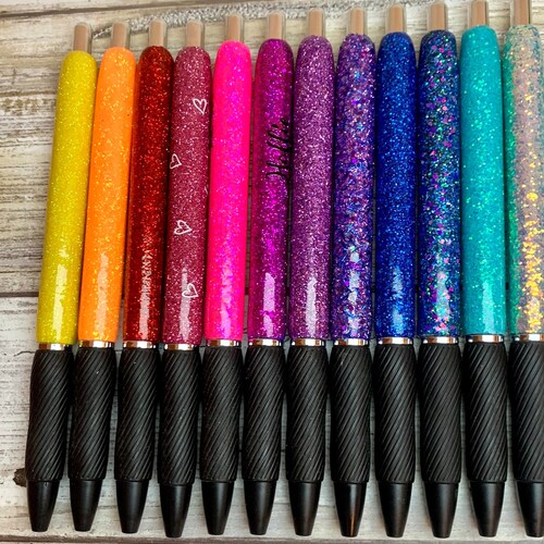 Custom Glitter Pens - Etsy