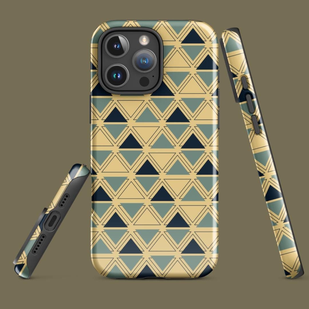 Triangulated Night 2 Geometric Magsafe® Tough Case for Iphone® - Etsy