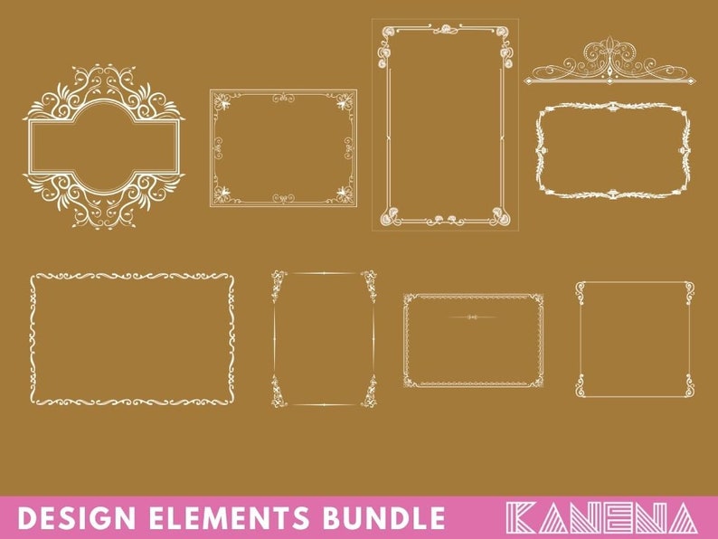 Lace Border Svg | Decorative Dividers Clipart | Frame Bundle | Simple ...