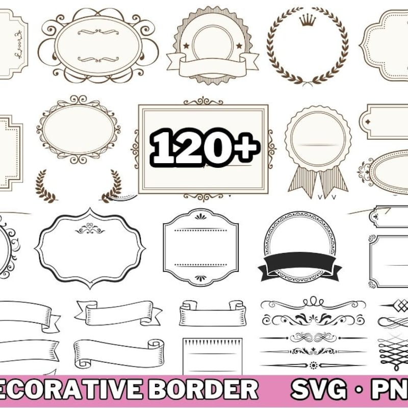 Border Svg - Etsy