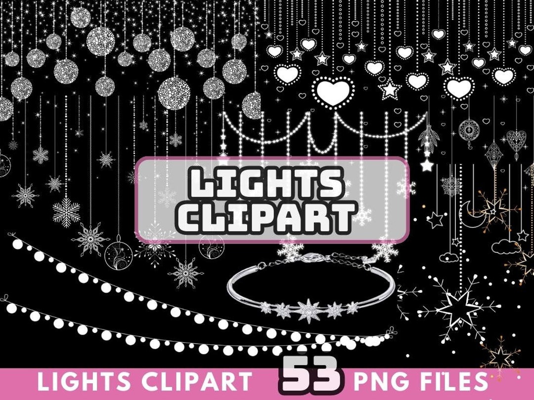 Light Clipart,borders Clip Art,bokeh String Lights Png,wedding ...