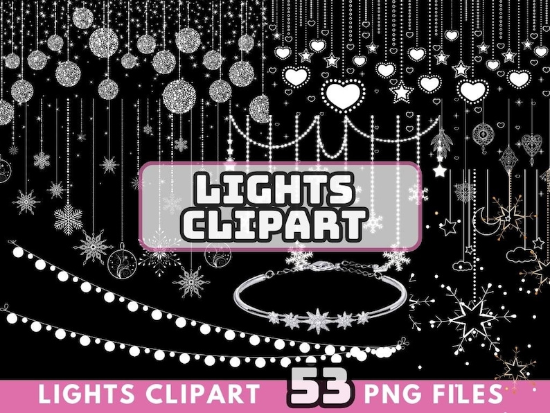 Light Clipart,borders Clip Art,bokeh String Lights Png,wedding ...