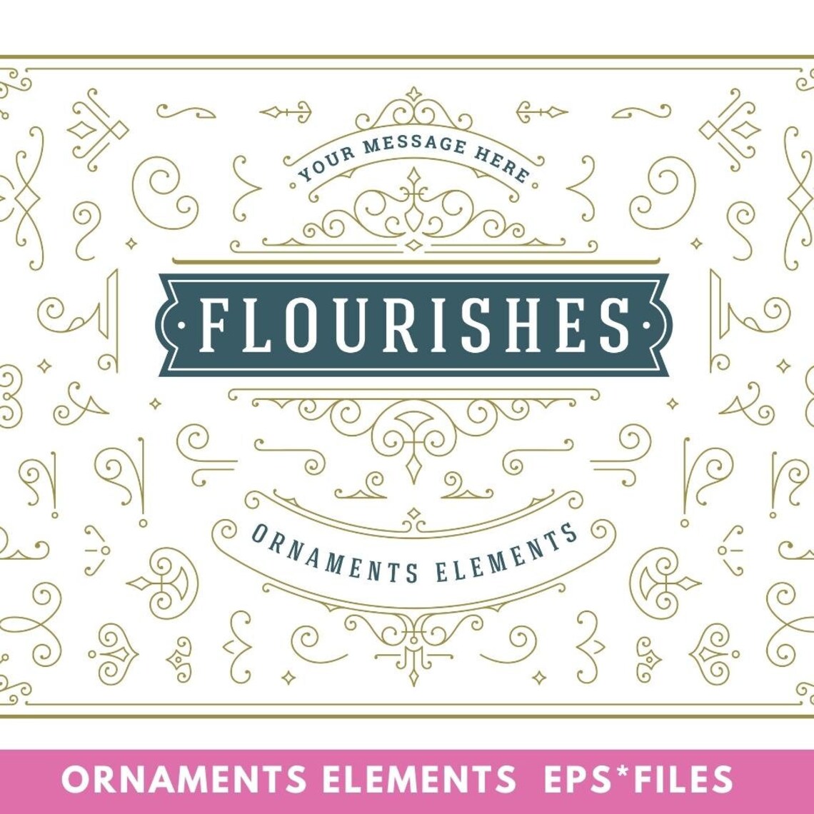 Swashes Svg Bundle｜flourishes Svg | Decorative Svg | Dividers Borders ...