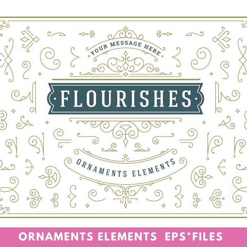 Swashes Svg Bundle｜flourishes Svg | Decorative Svg | Dividers Borders Svg - Instant Download ...