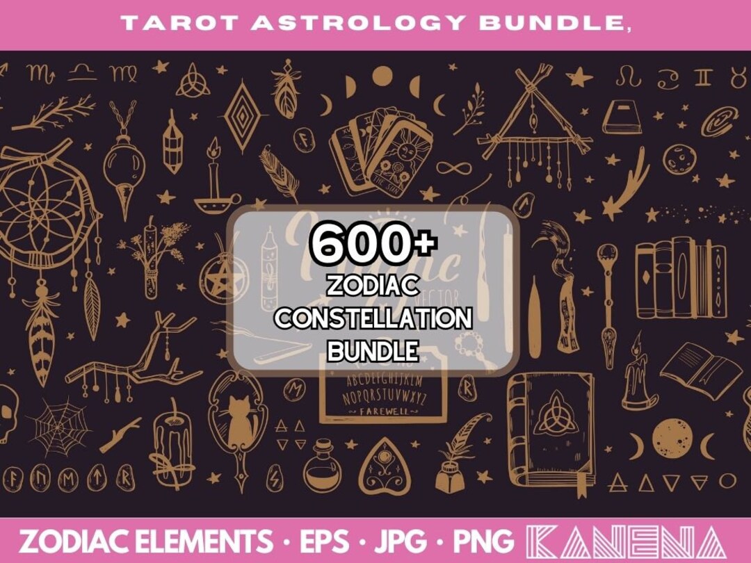 Tarot Astrology Bundle | Zodiac Svg | Constellation Signs Svg | Zodiac ...