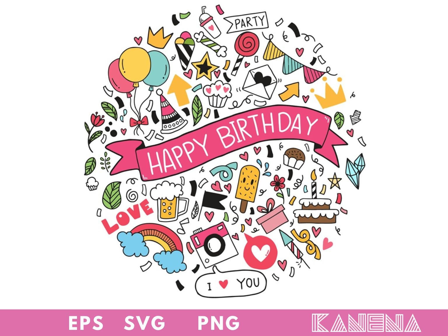 Party Doodle Set,doodle Clipart,doodle Drawings,doodle Svg,happy ...