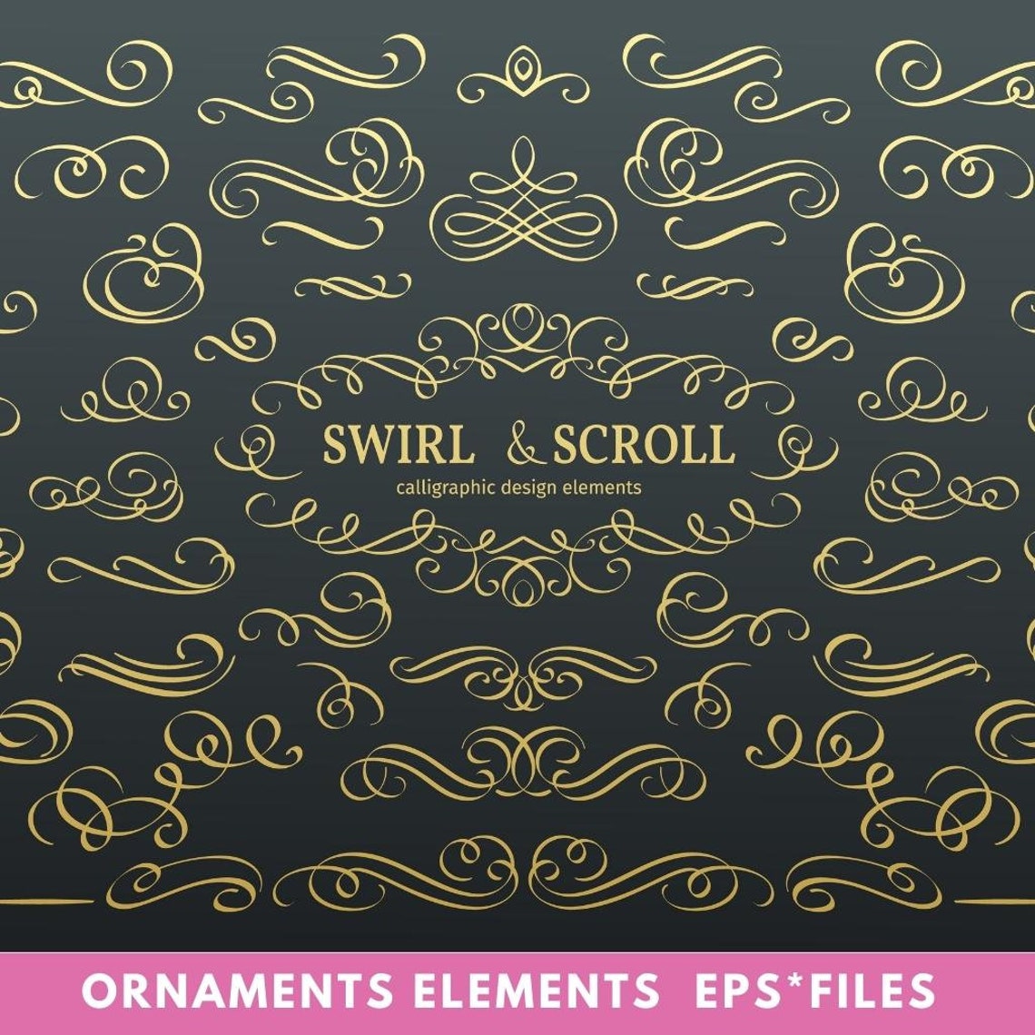 Swashes Svg Bundle｜flourishes Svg | Decorative Svg | Dividers Borders ...