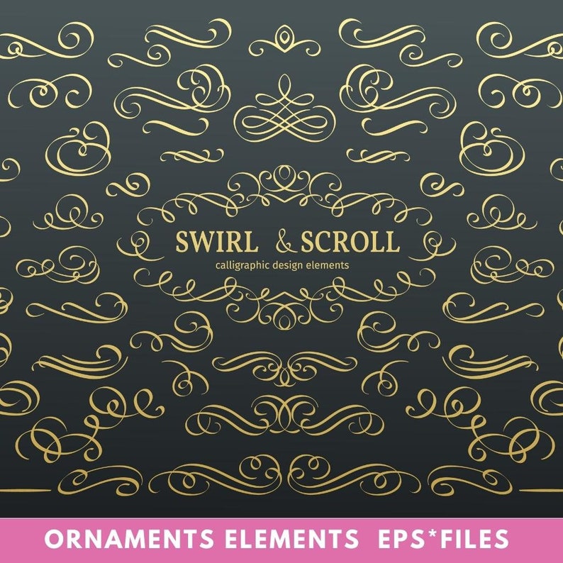 Swashes Svg Bundle｜flourishes Svg | Decorative Svg | Dividers Borders ...