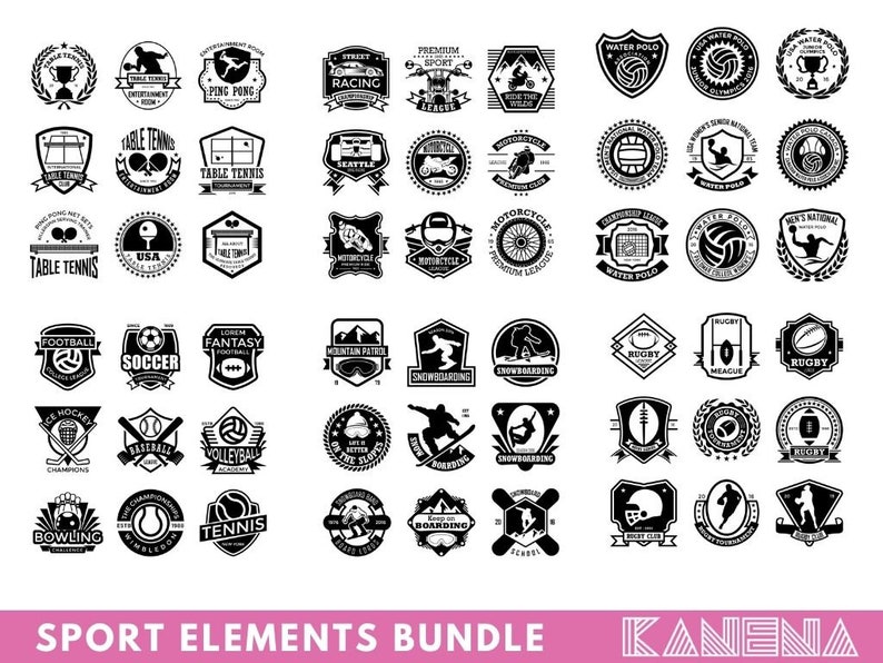 Sport Design Bundle,custom Sports Team Logo,sports SVG Bundle,team ...
