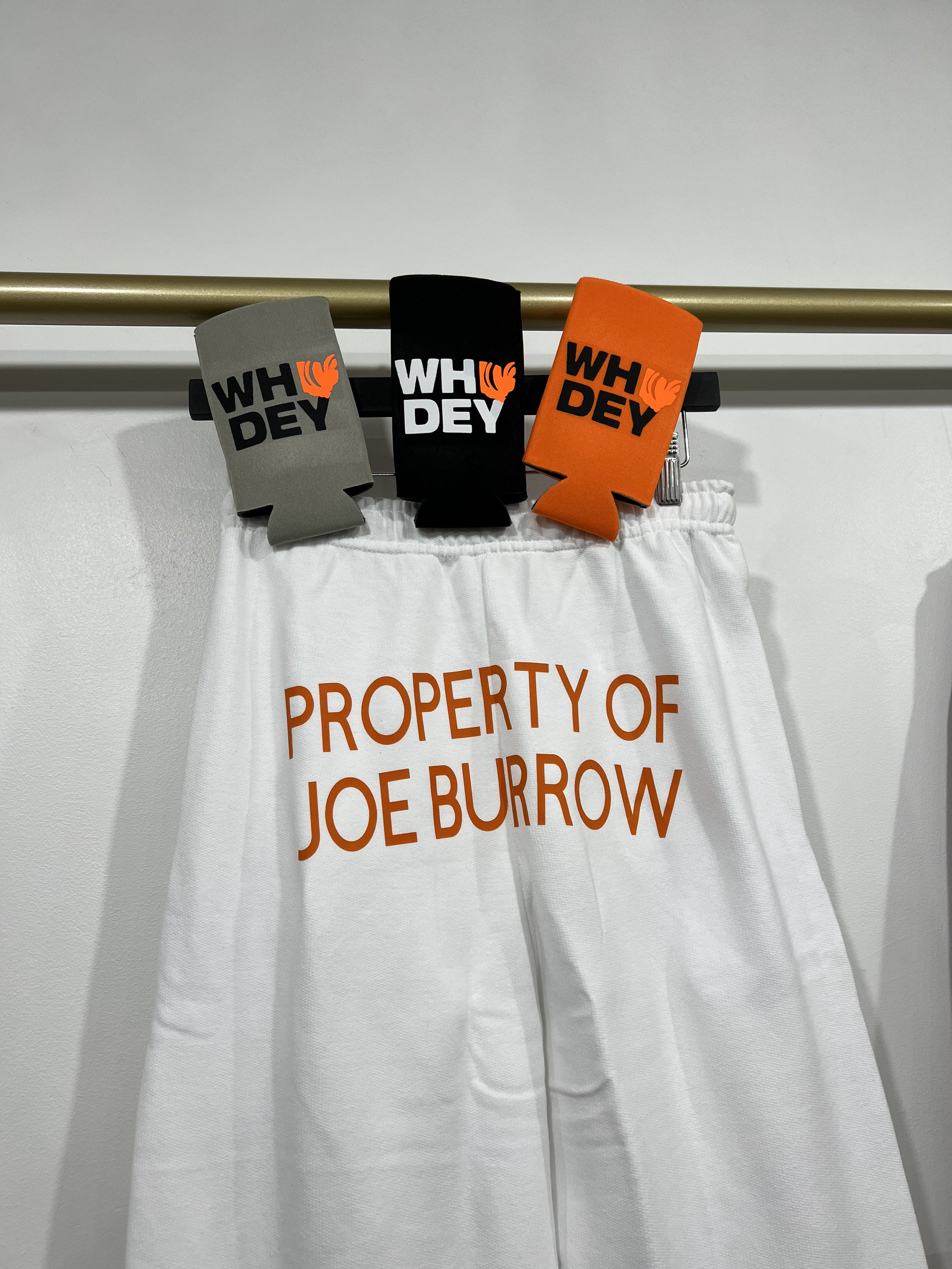 Property of Joe Burrow/bengals/nfl Player Elastic Bottom Sweatpants - Etsy