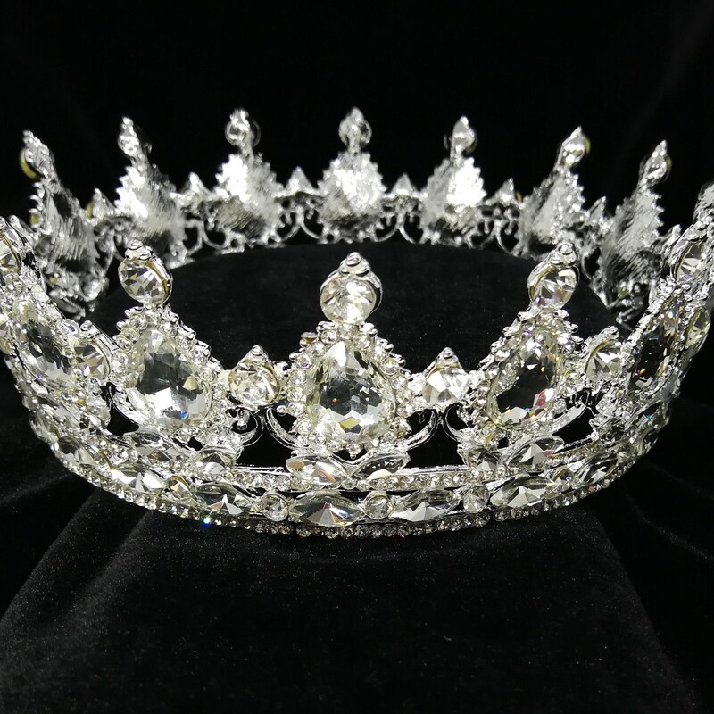 Rhinestone Crown - Etsy