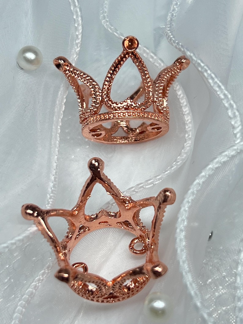 Mini Crown Cake Topper, Small Princess Tiara, Tiny Metal Crown for Cake ...