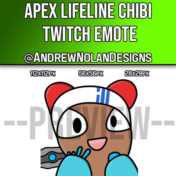 Lifeline Apex 2 Lifeline Chibi Emotes Funny Apex Legends Women Begging ...