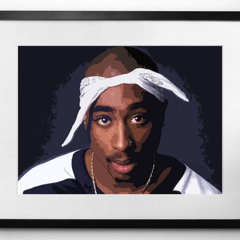 Tupac Abstract - Etsy