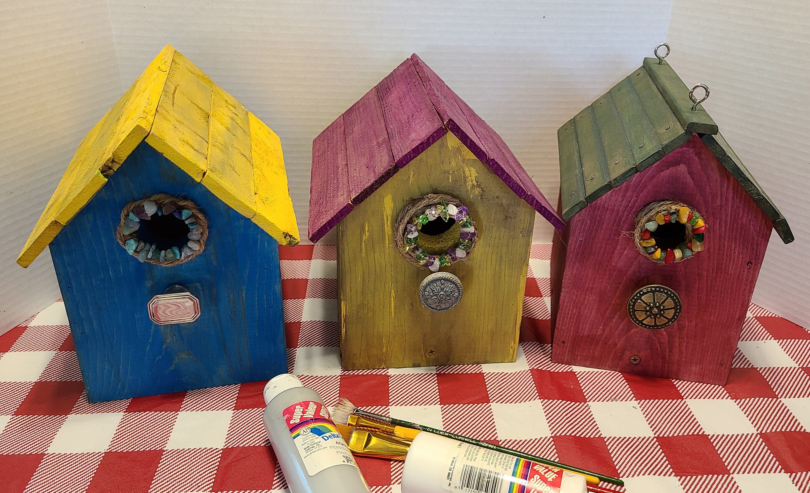 Splash of Color Bird House - Etsy