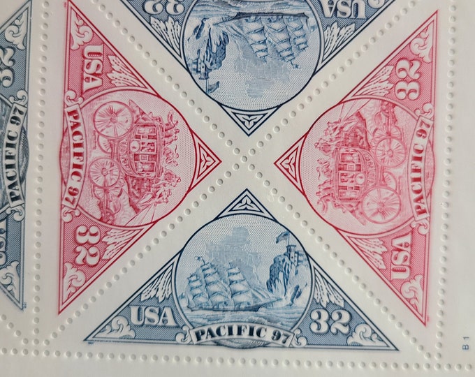 Scott #3130-31 US Triangle Stamps Pacific 97 - Full Mint Sheet - Etsy