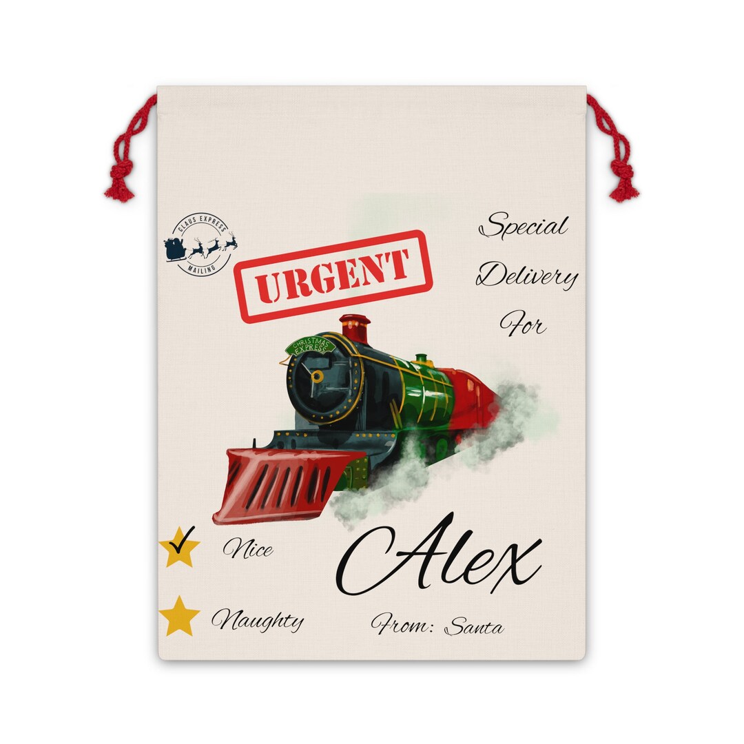 Personalized Santa Sack Customized Gift Bag Christmas Sak - Etsy