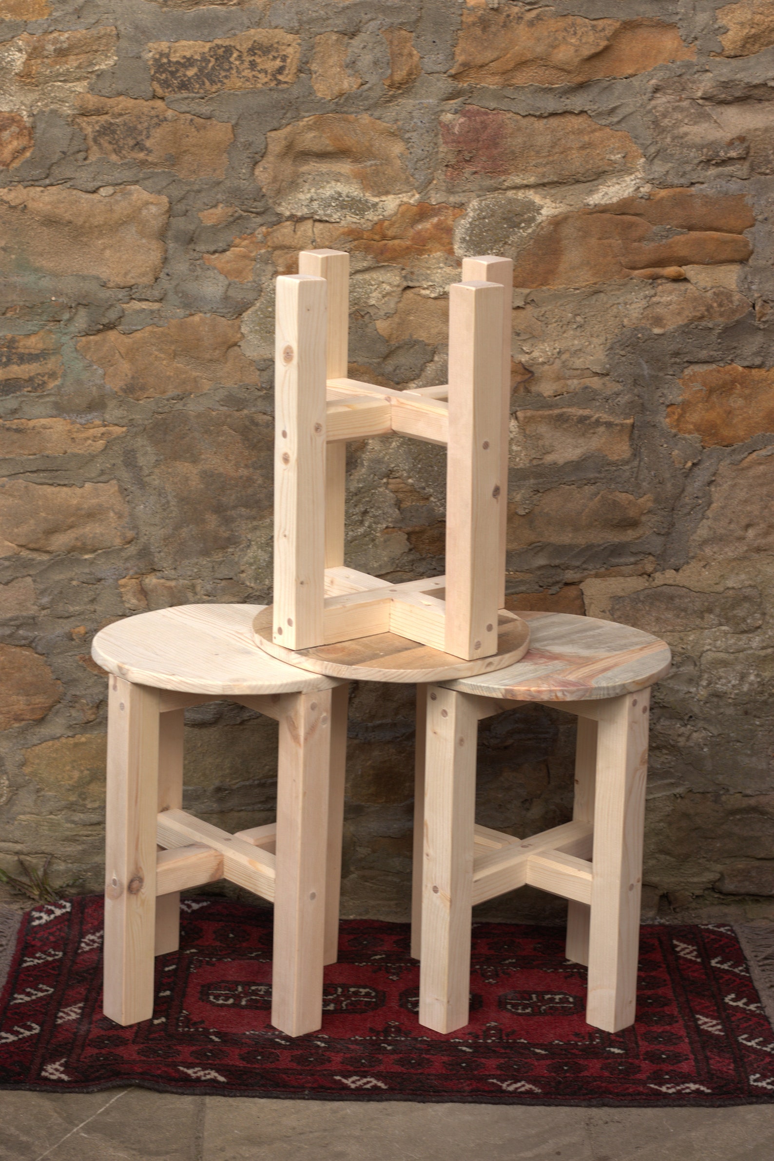 Handcrafted Reclaimed Pallet Board Stools - Etsy UK