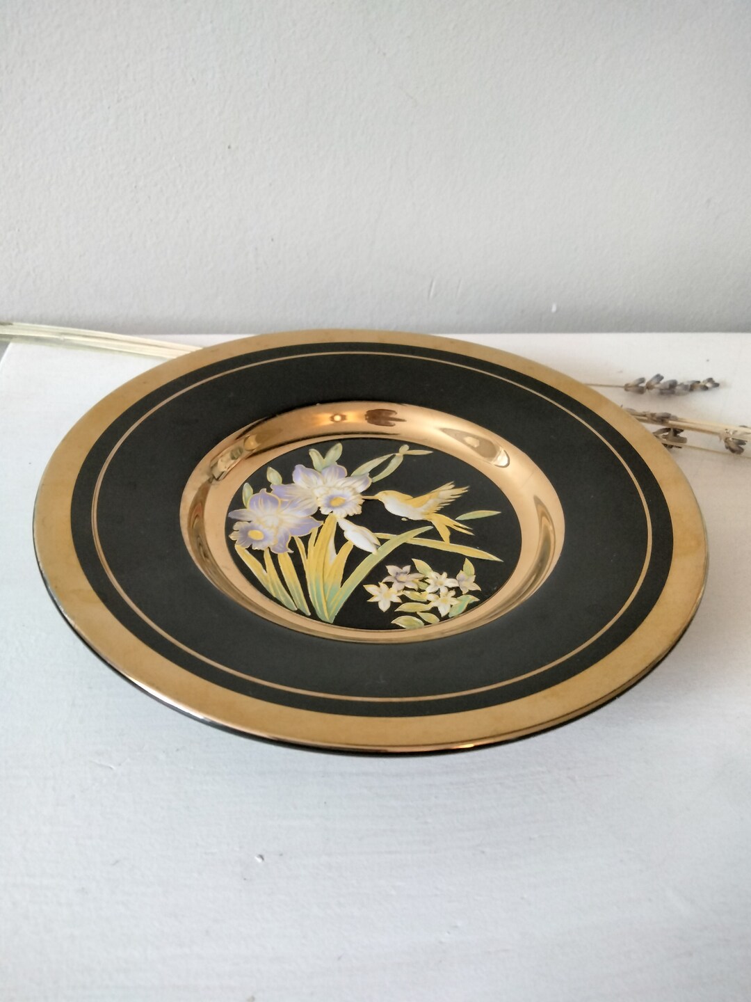 24KT Gold Edged Plate Made in Japan-the Art of Chokin. - Etsy