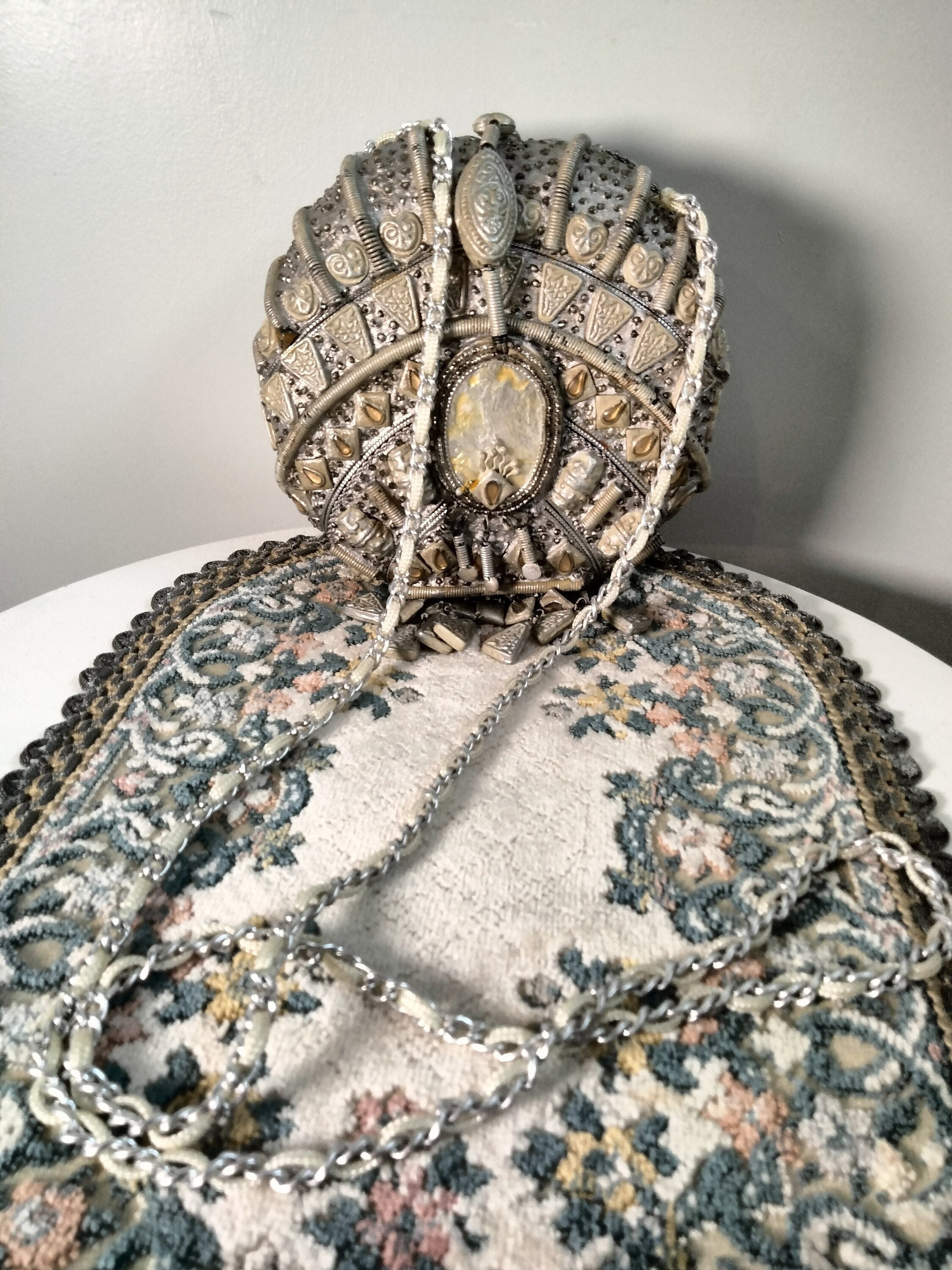 Bejeweled Mary Frances Hard Case Purse - Etsy