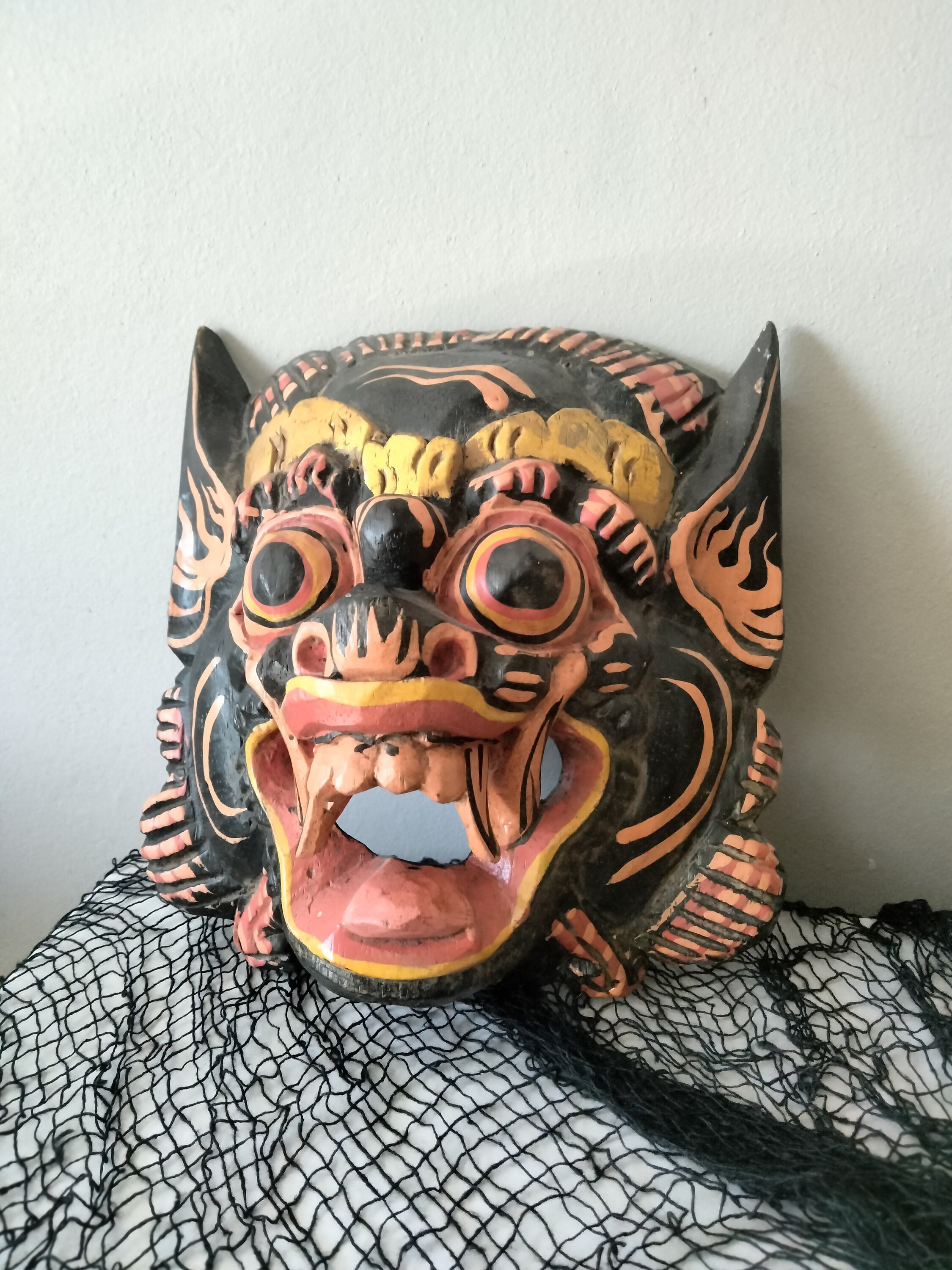 Balinse Barong Indonesian Folk Art Decor Hand Crafted Hand - Etsy