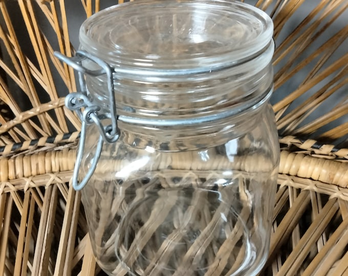 Fidenza Glass Storage Canister Made in Italy - Etsy