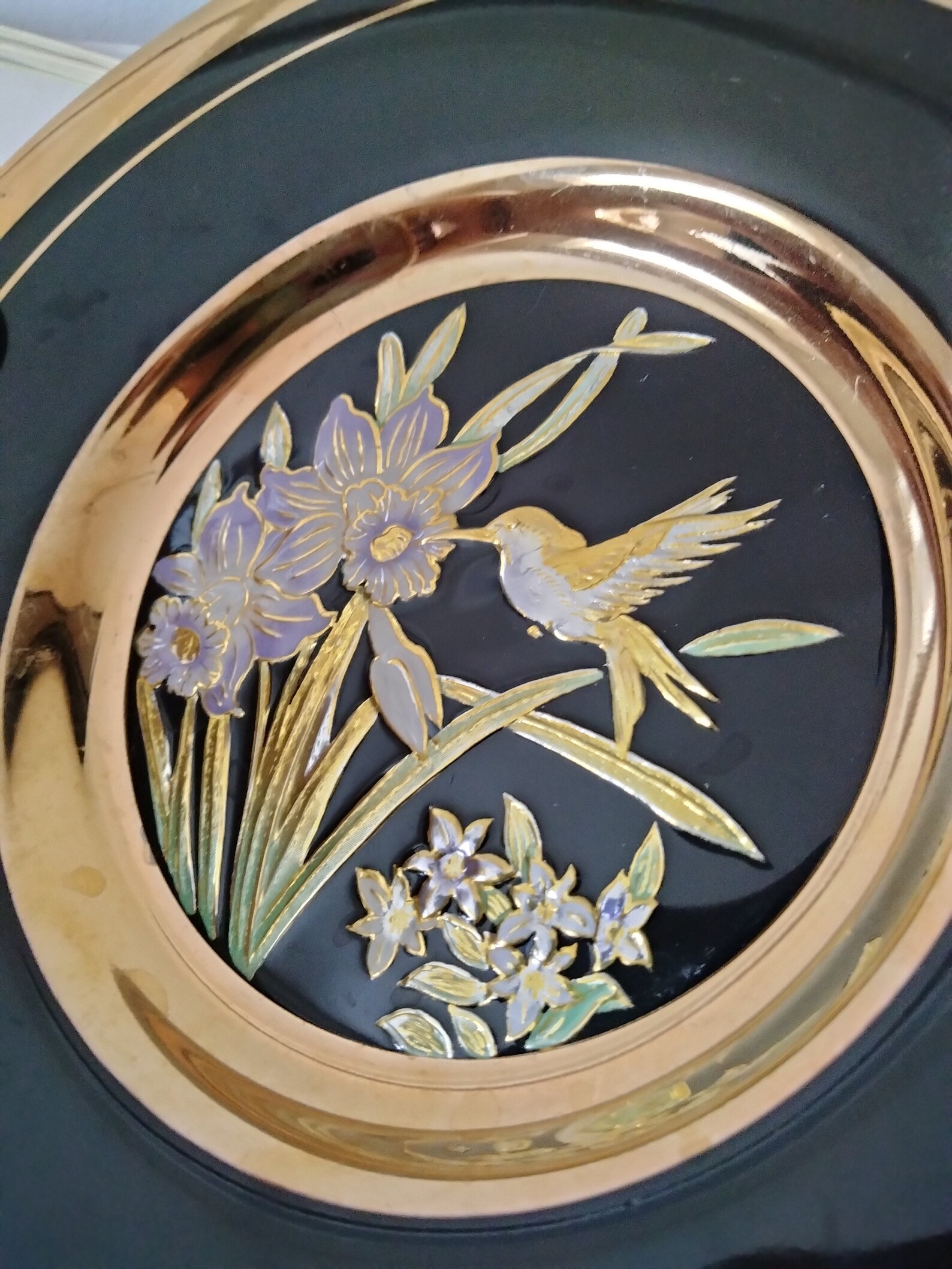 24KT Gold Edged Plate Made in Japan-the Art of Chokin. - Etsy