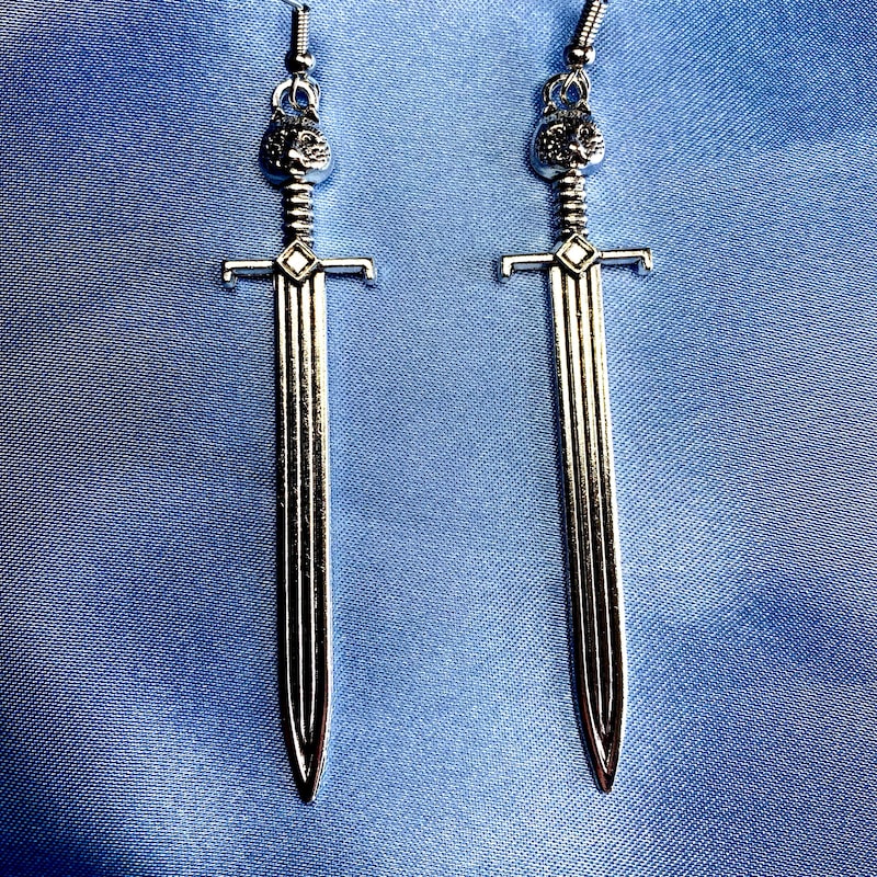 Sword Earrings - Etsy