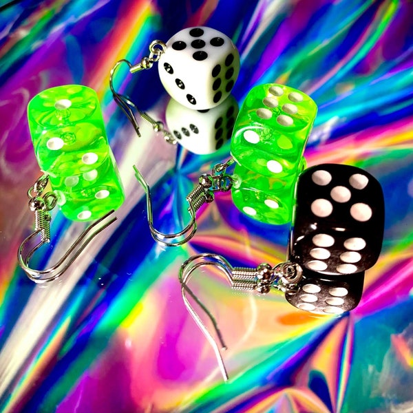 Neon Dice - Etsy