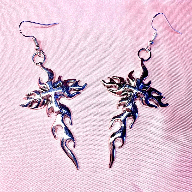 Flaming Cross - Etsy