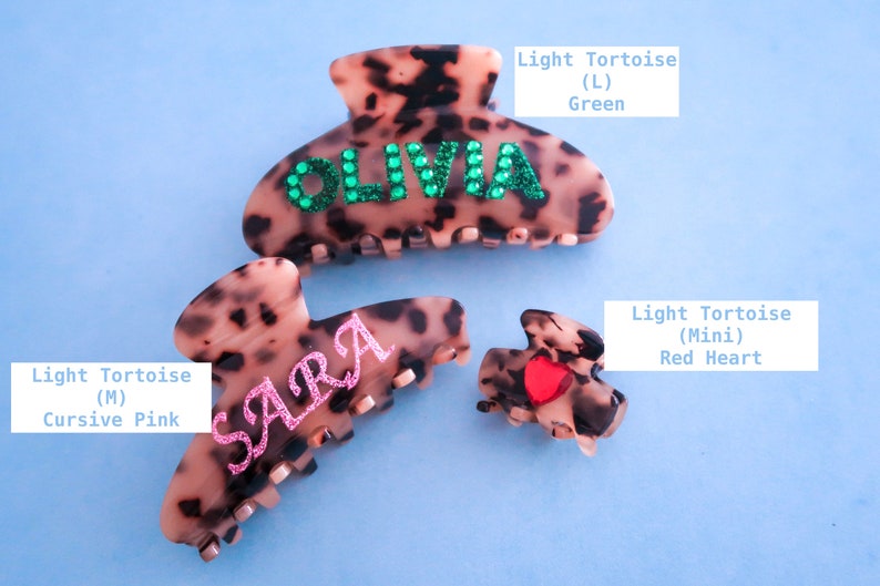 Personalized Claw Clips as Seen on Access Hollywood & - Etsy