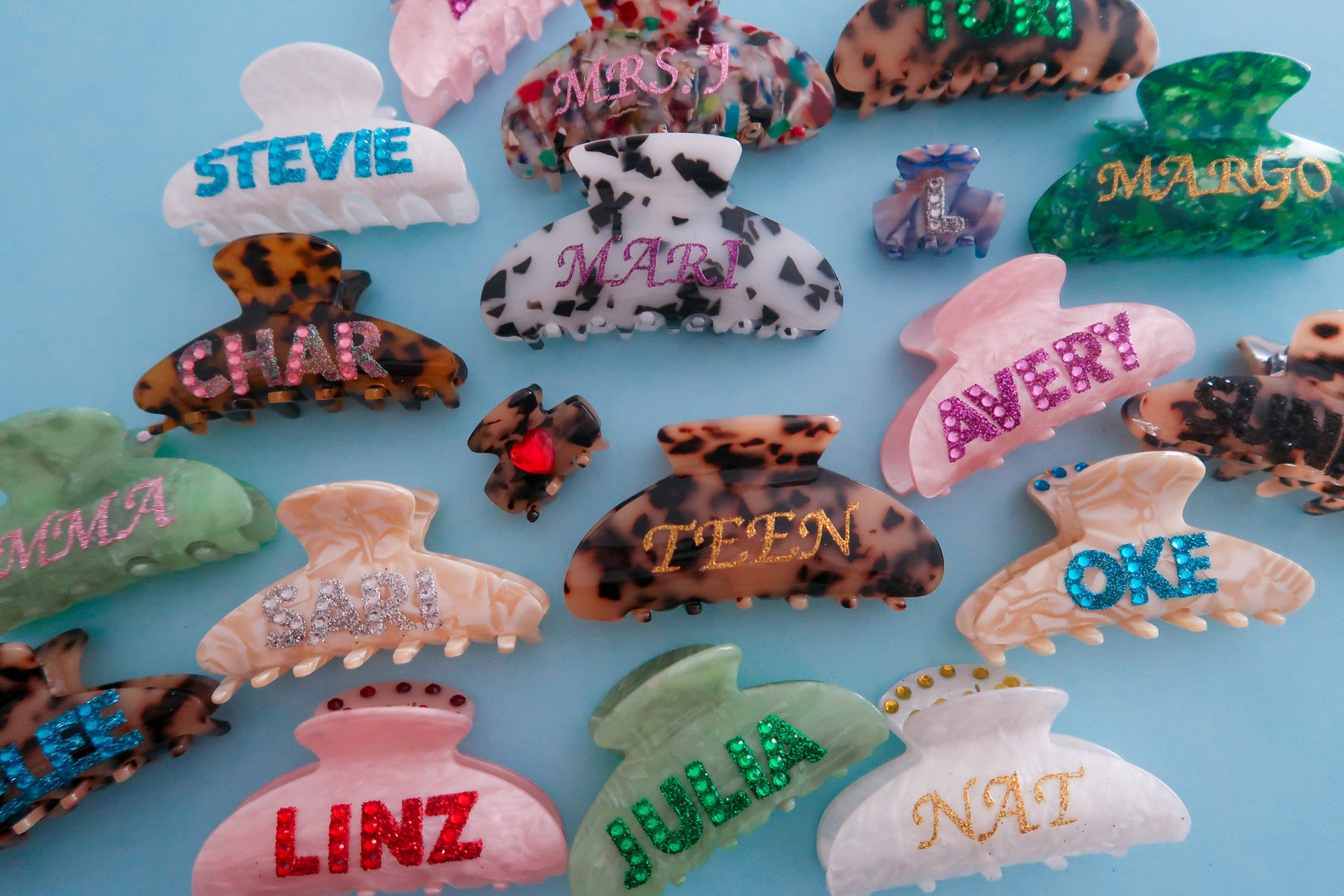 Personalized Claw Clips as Seen on Access Hollywood & | Etsy