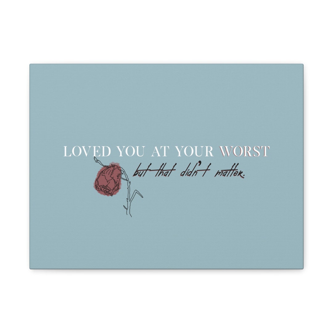 Olivia Rodrigo Traitor Lyrical Poster: Canvas Gallery Wrap - Etsy