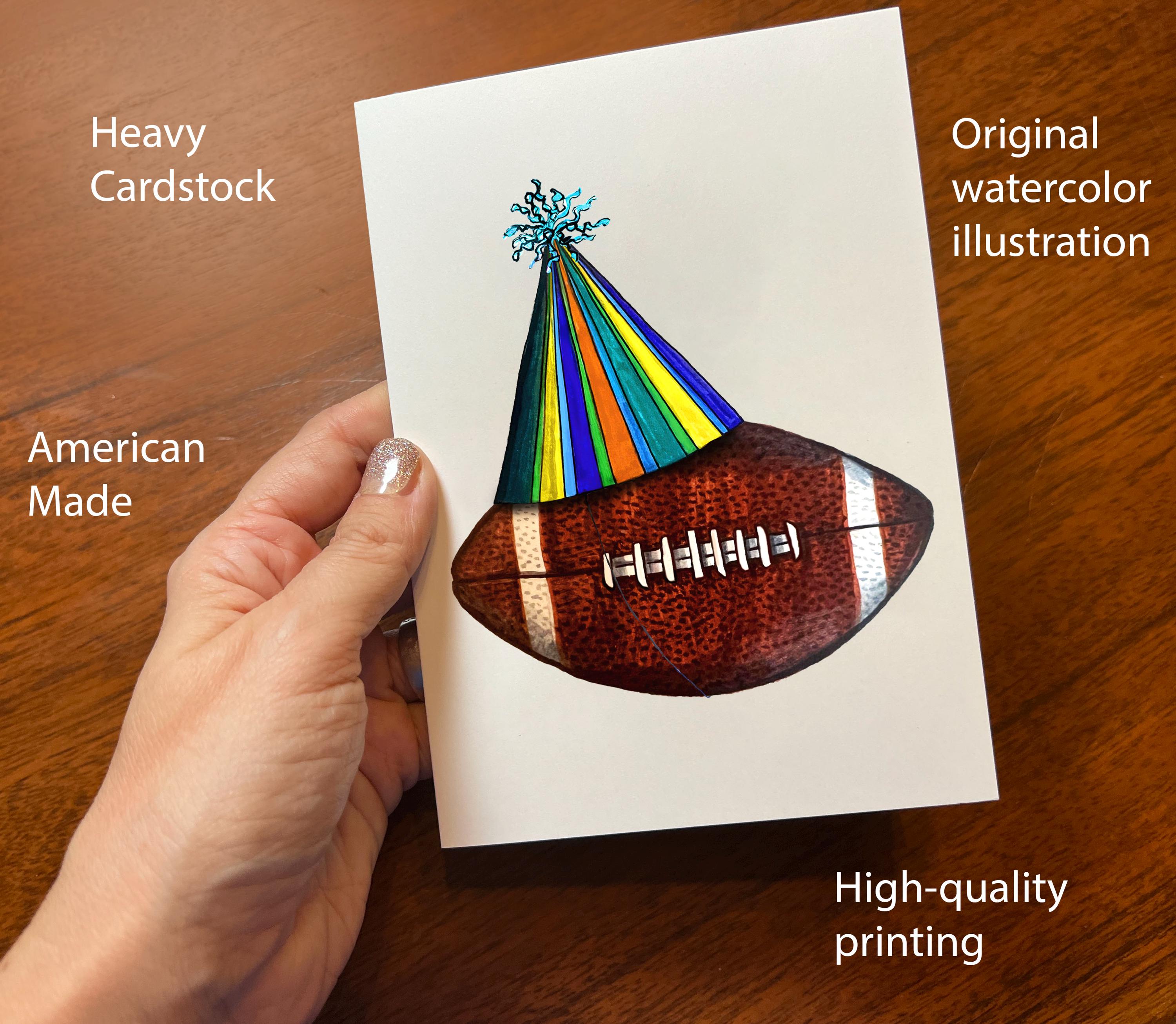Football - Card Pack - Birthday Card Pack for Him or Her or Kids - Hand ...