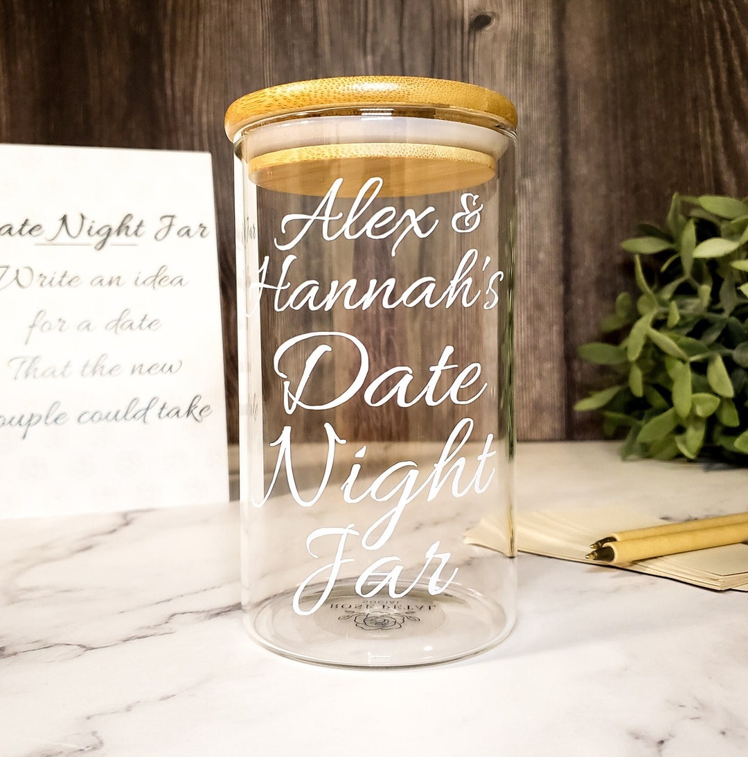 Personalized Date Night Jar Bridal Shower Activity - Etsy