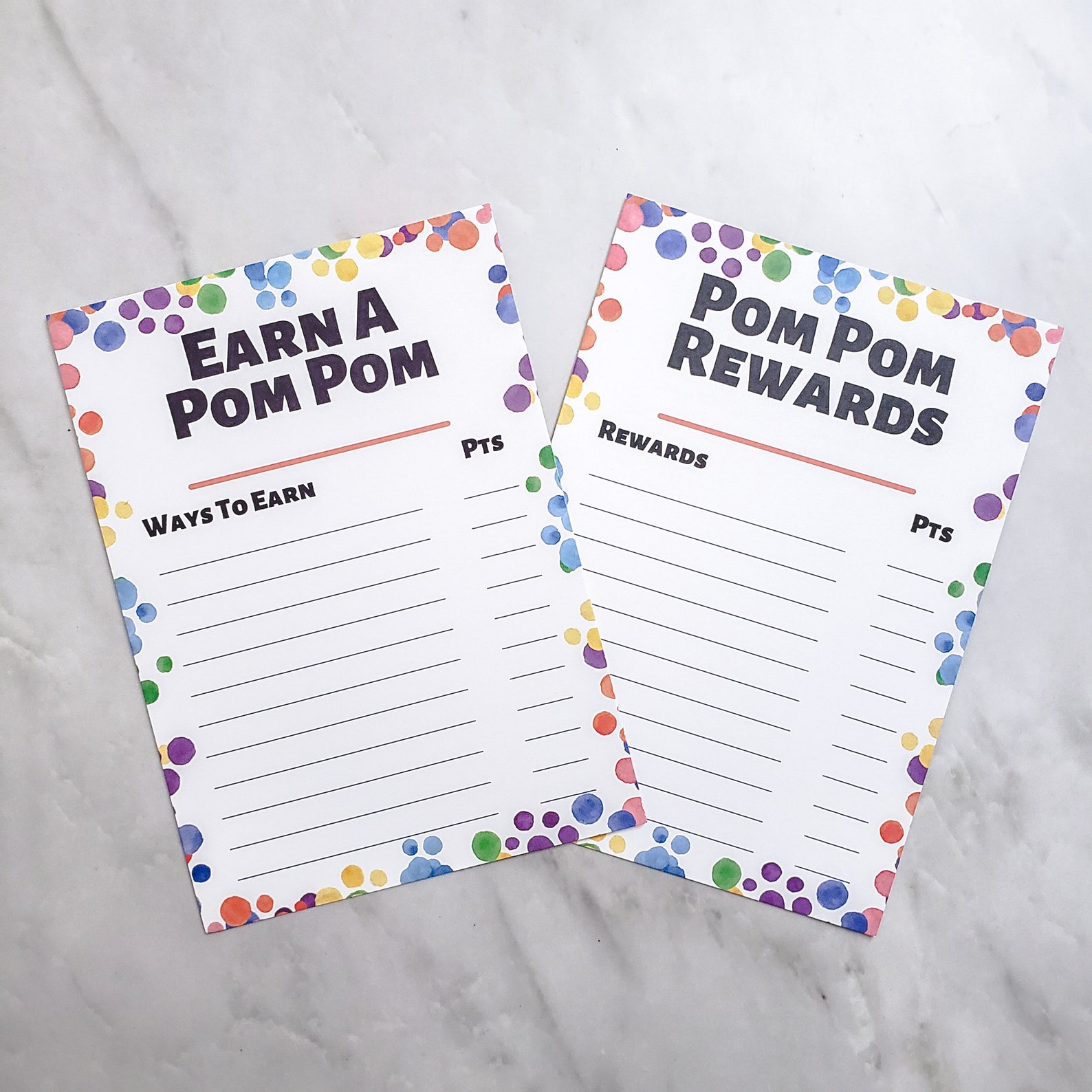 Reward Jar Pom Pom Jar Kid's Reward System - Etsy