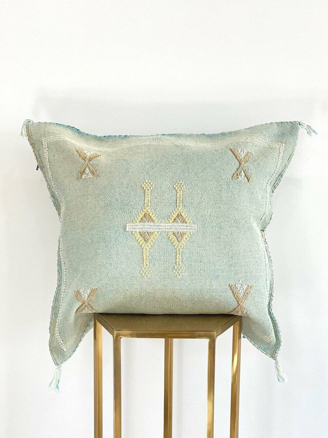 Sabra Cactus Silk Cushions, Cactus Silk Pillow, Handmade Moroccan ...