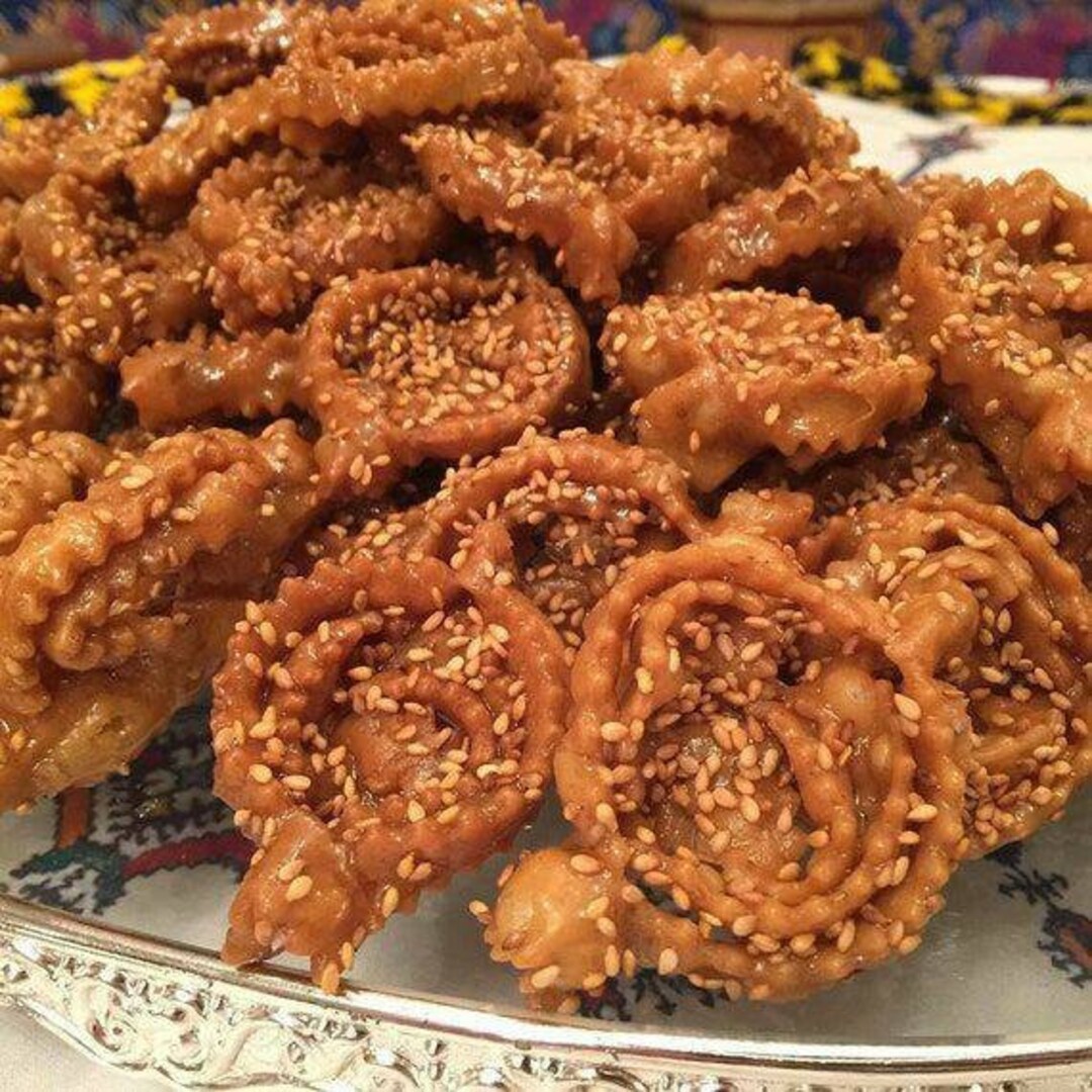 DHL Shipping shabakia Made of Almonds Moroccan Chebbakia - Etsy