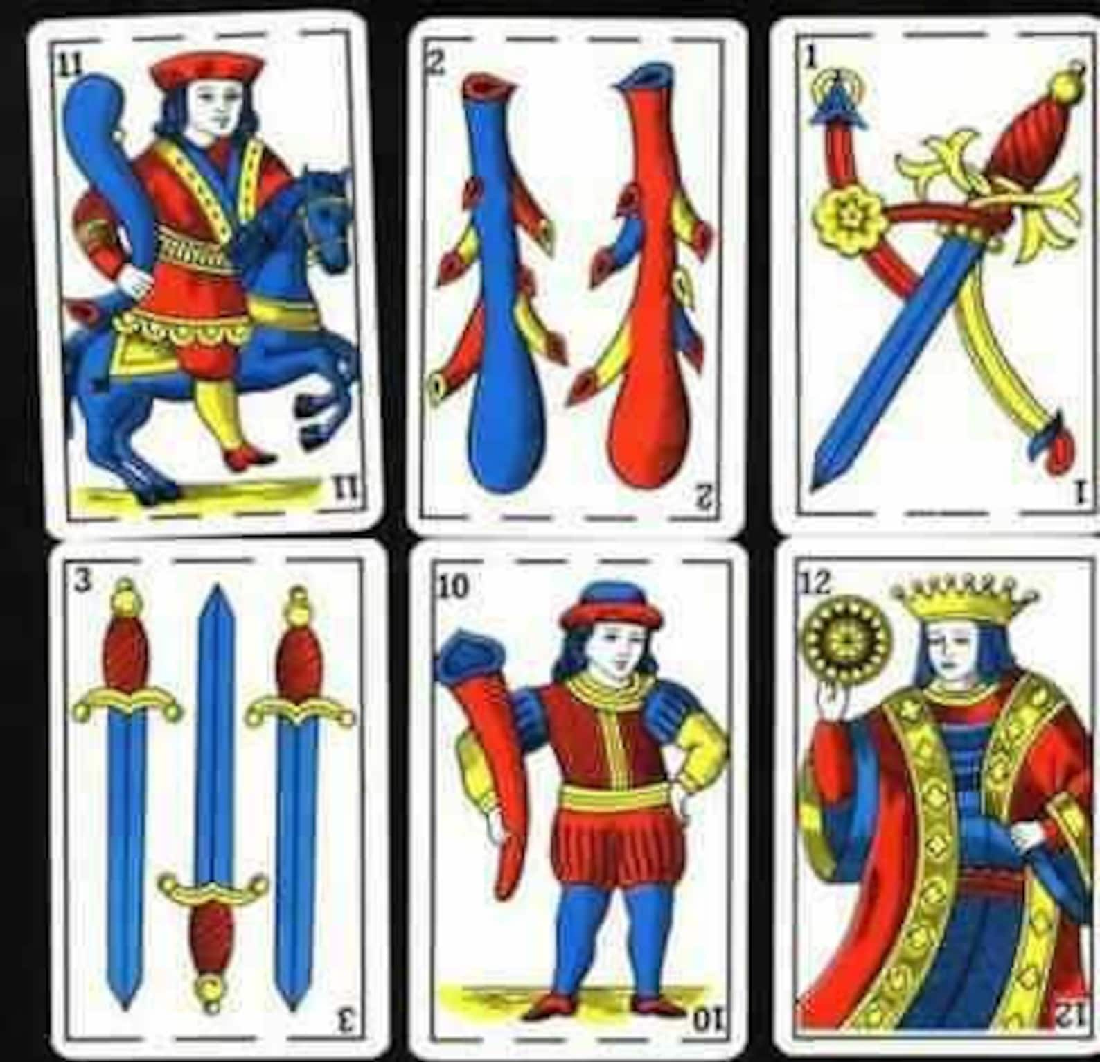 Promotion Original Morocco Playing CARDS 40 Cartes Jeu Naipes - Etsy