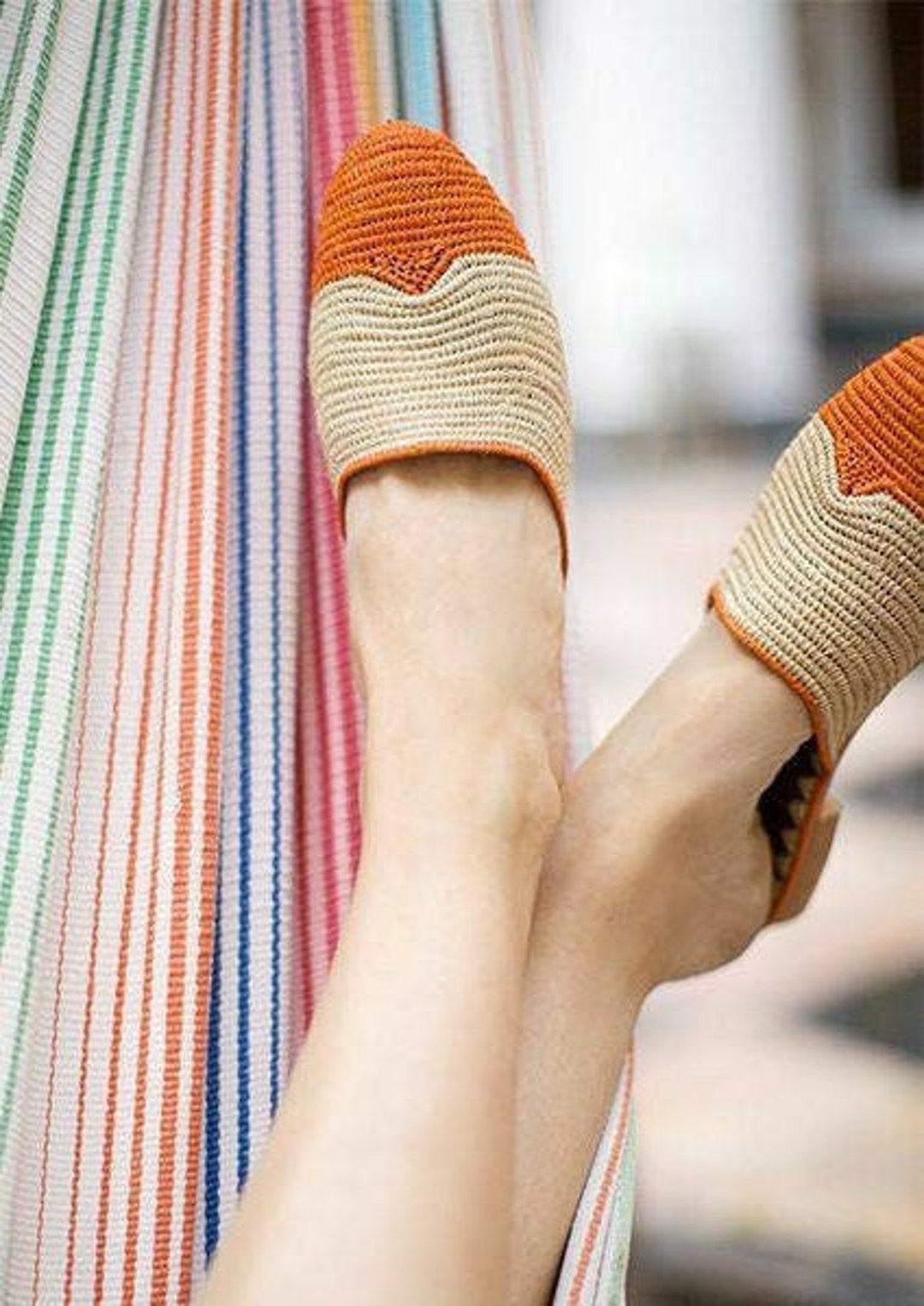 Moroccan Handmade Shoes Made of Natural Raffia, and Soles Real Leather ...